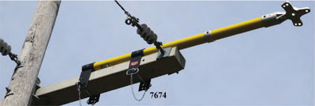 Hastings Fiberglass 7674 Temporary Dead End Arm With 3 Way Bracket ...