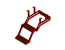 Bustin DB0201 Double Slide-Away Step, 22" tall, Red - 970304510 | Altec ...